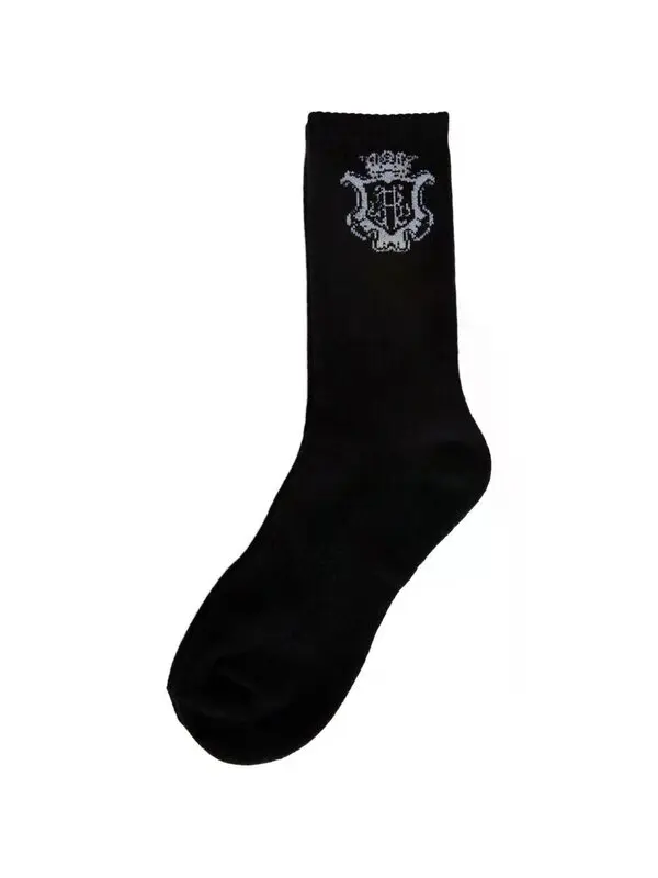 Rhude Logo-embellished Socks - Black