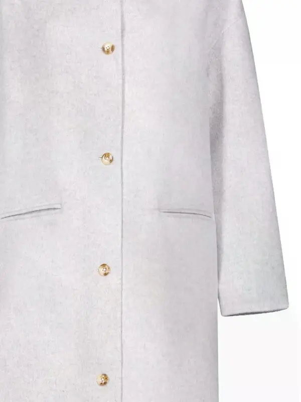 Loulou De Saison Kerry Button Coat - Grey