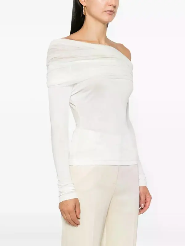 Christopher Esber Sonora Off-shoulder Top - Neutrals