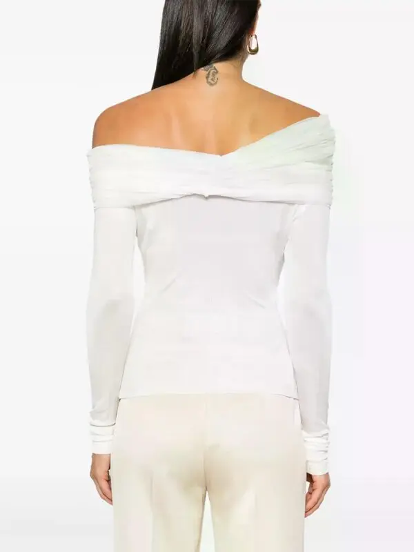 Christopher Esber Sonora Off-shoulder Top - Neutrals