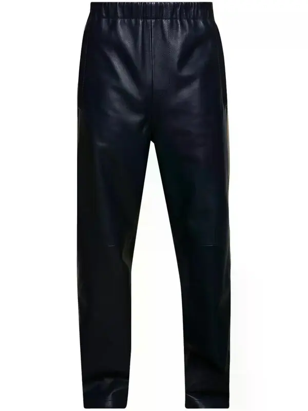 Marni Side-stripe Leather Trousers