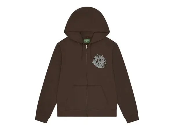 DENIM TEARS Denim University Zip Hoodie - Brown
