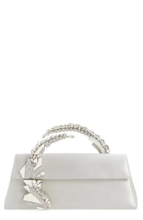 L’ALINGI Oasis Crystal Handle Satin Clutch