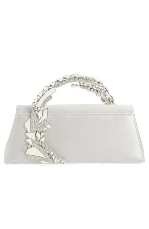 L’ALINGI Oasis Crystal Handle Satin Clutch