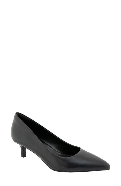 Bcbgmaxazria Pointed-toe Kitten Heel Pumps - Black