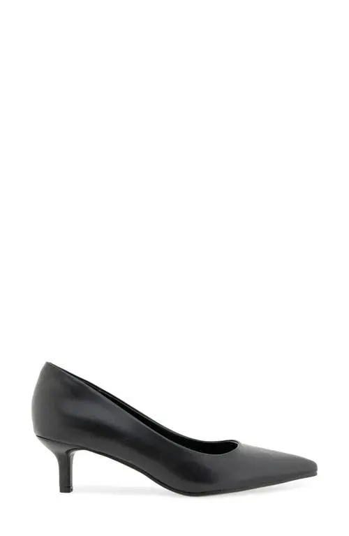 Bcbgmaxazria Pointed-toe Kitten Heel Pumps - Black