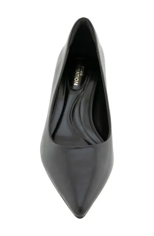 Bcbgmaxazria Pointed-toe Kitten Heel Pumps - Black