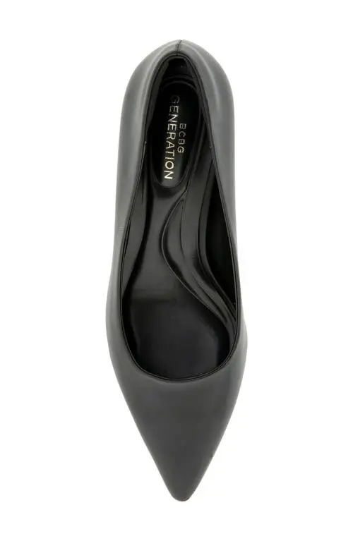 Bcbgmaxazria Pointed-toe Kitten Heel Pumps - Black