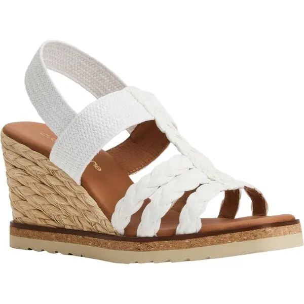 Andre Assous Maria Wedge Sandal - White