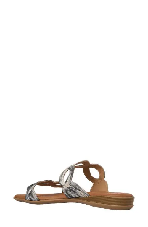 Andre Assous Nizzie Slide Sandal - Black/natural