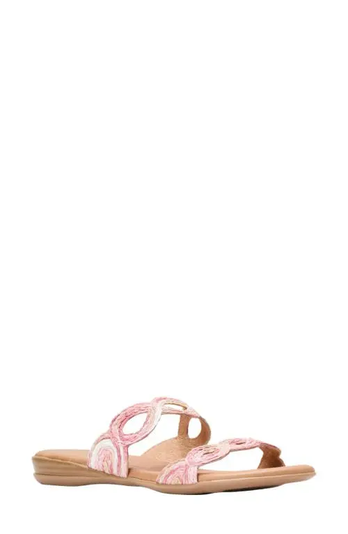 Andre Assous Nizzie Slide Sandal - Pink Multi