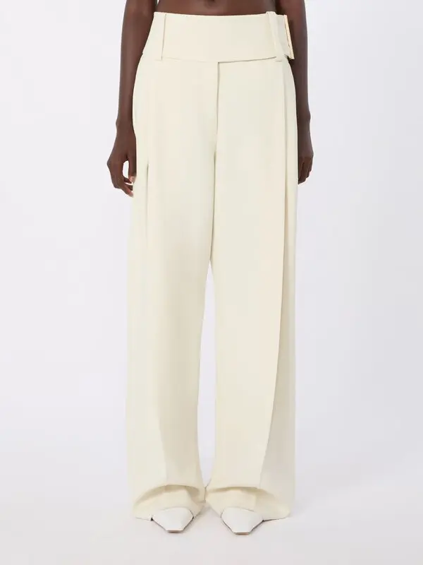 Max Mara Wide-fit Stretch Viscose Trousers