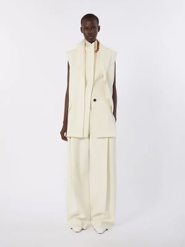 Max Mara Wide-fit Stretch Viscose Trousers