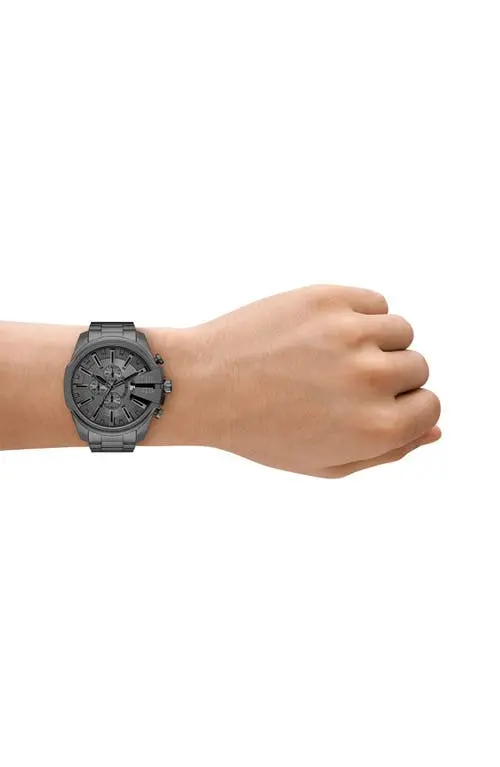 DIESEL® Mega Chief Chronograph Bracelet Watch - Gray