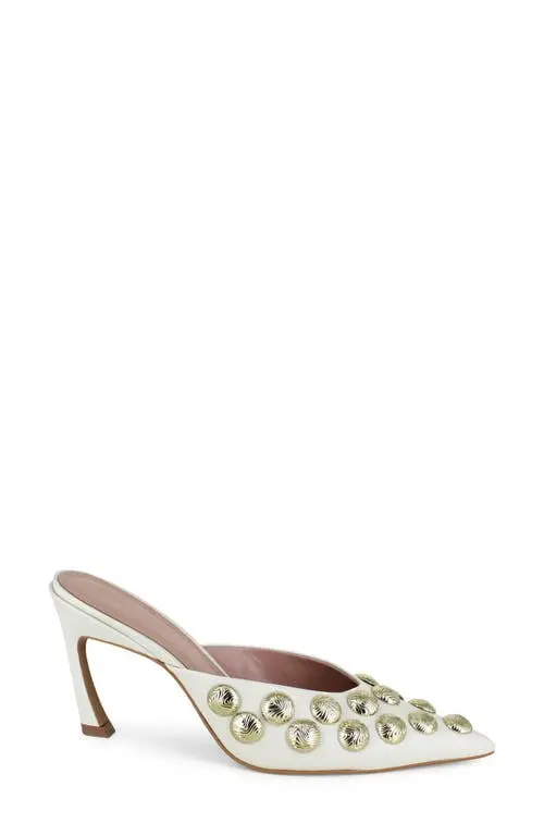 Bcbgmaxazria Grimaldi Studded Pointed Toe Pumps - Cloud Dancer