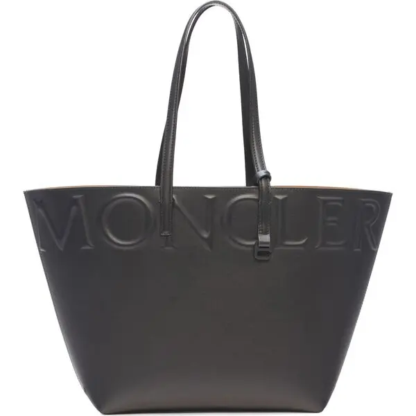 Moncler Leather Tote Bag - Black