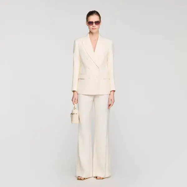 Sandro Slim-fit Double-breasted Suit Jacket