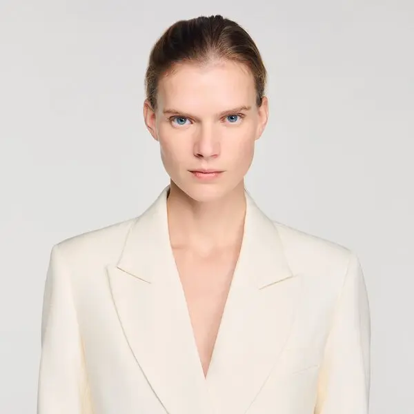 Sandro Slim-fit Double-breasted Suit Jacket