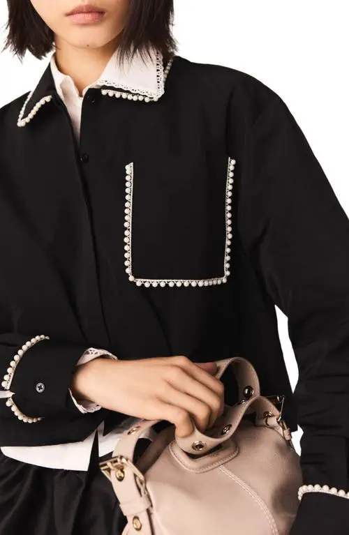 Maje Taffeta Shirt
