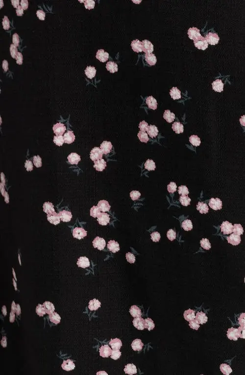 Brixton Charter Short Sleeve Slub Button-up Shirt - Black/pink