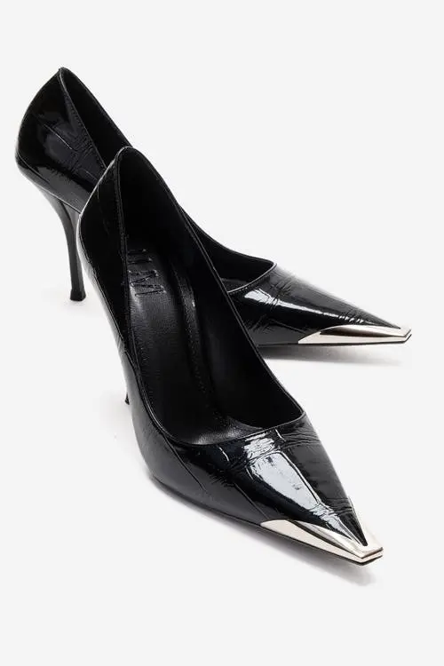 PROLOGUE SHOES Alvena Stiletto Pump - Black Print