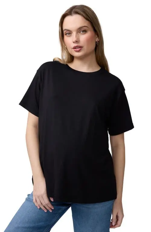 INGRID & ISABEL The Essential Maternity Tee - Black