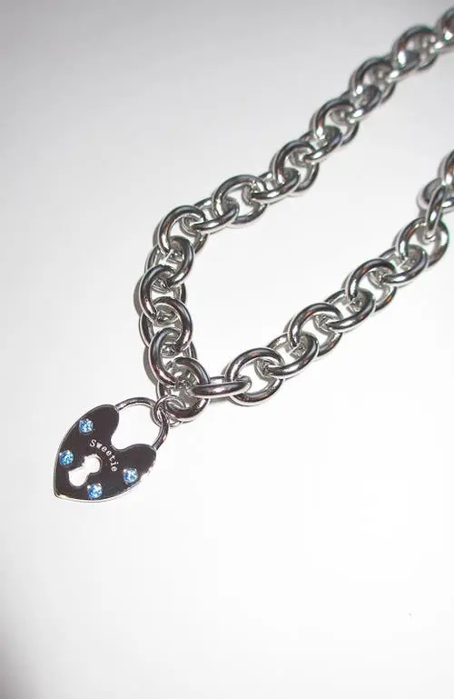 RIMOR JEWELRY Sweetie Heart Chain Necklace - Silver