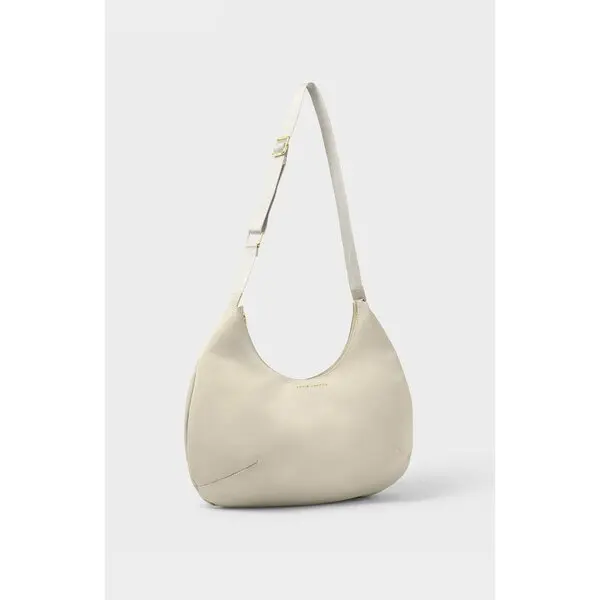 KATIE LOXTON Nylon-luxe Sling Shoulder Bag - Chalk