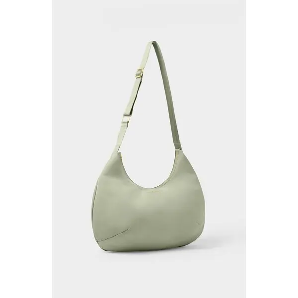 KATIE LOXTON Nylon-luxe Sling Shoulder Bag - Matcha
