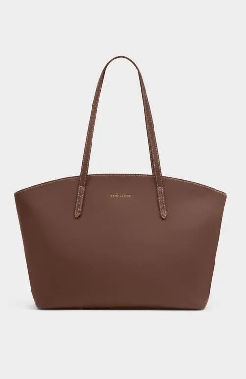 KATIE LOXTON Harlyn Work Tote Bag - Chocolate