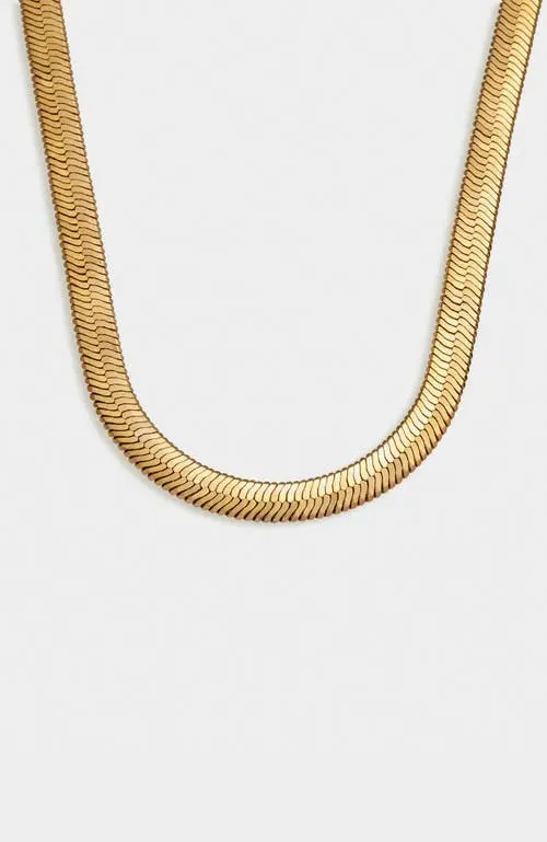 KATIE LOXTON Ciana Large Snake Chain Necklace - Gold