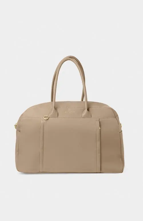 KATIE LOXTON Nylon-luxe Weekend Bag - Taupe