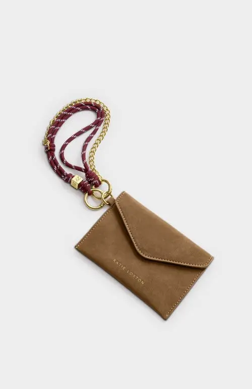 KATIE LOXTON Cord Purse - Caramel Suedette