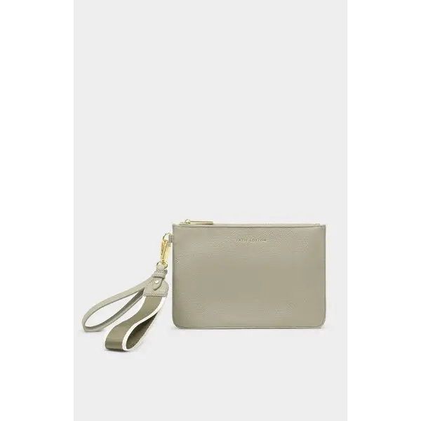 KATIE LOXTON Hallie Wristlet Pouch - Green Mist