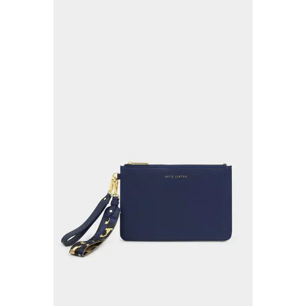 KATIE LOXTON Hallie Wristlet Pouch - Midnight Blue