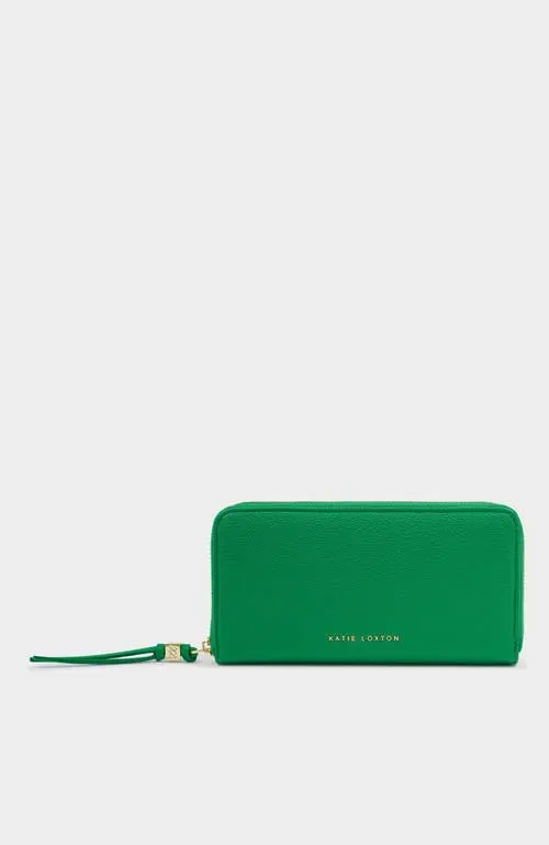 KATIE LOXTON Lottie Large Purse - Bright Green