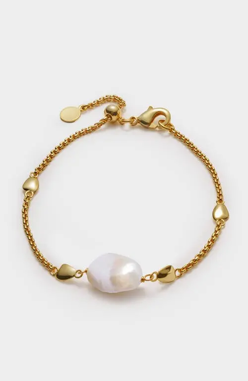 KATIE LOXTON Sol Pearl Bracelet - Gold Coated