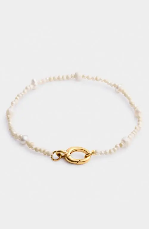 KATIE LOXTON Pearl Glow Bracelet - Pearl And Gold Coated