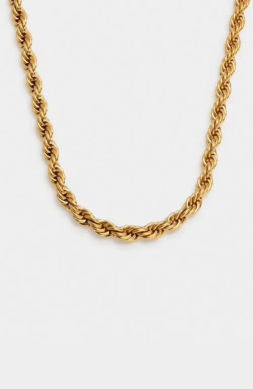 KATIE LOXTON Reine Rope Chain Necklace - Gold