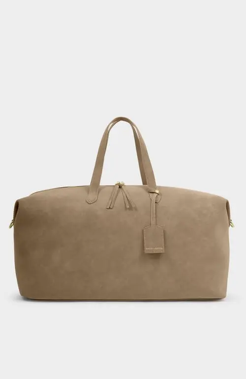 KATIE LOXTON Soho Weekend Bag - Taupe Suedette