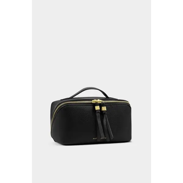 KATIE LOXTON Soho Medium Make Up / Wash Bag - Black