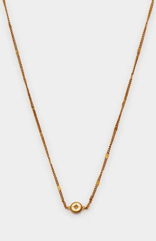 KATIE LOXTON Plated Star Charm Necklace - Gold
