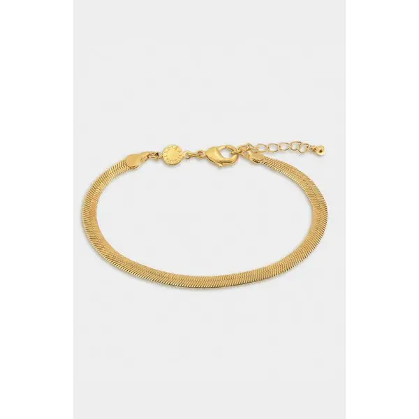 KATIE LOXTON Ciana Snake Chain Bracelet - Gold Coated