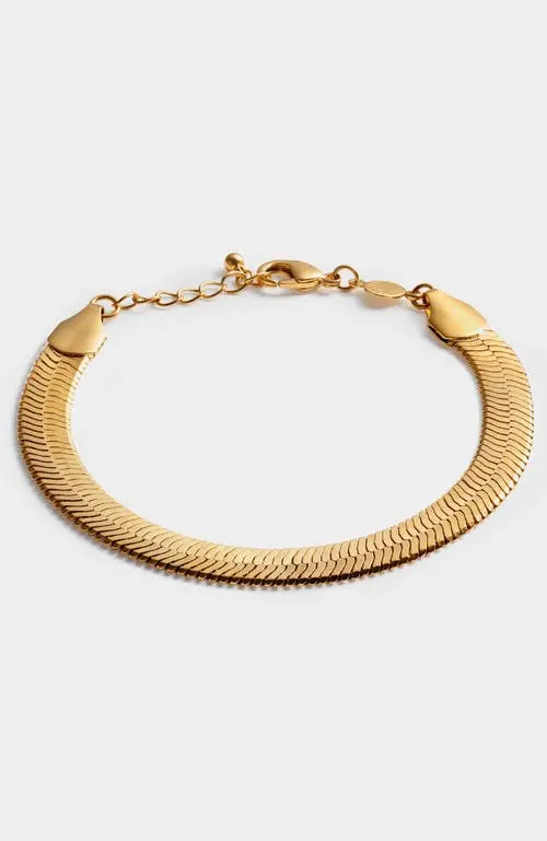 KATIE LOXTON Ciana Large Snake Chain Bracelet - Gold