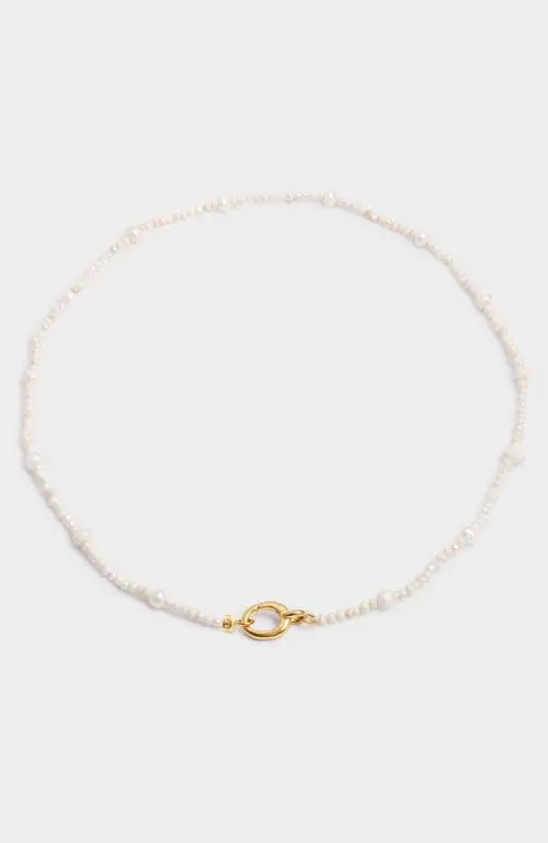 KATIE LOXTON Pearl Glow Choker - Gold Coated