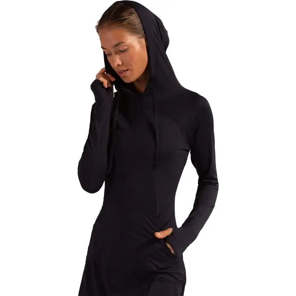 BLOQUV Hoodie Dress Relaxed - Black