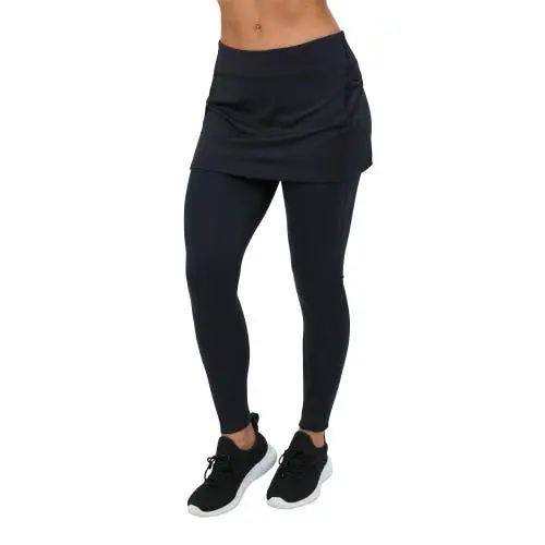 BLOQUV Skirt With Leggings - Black