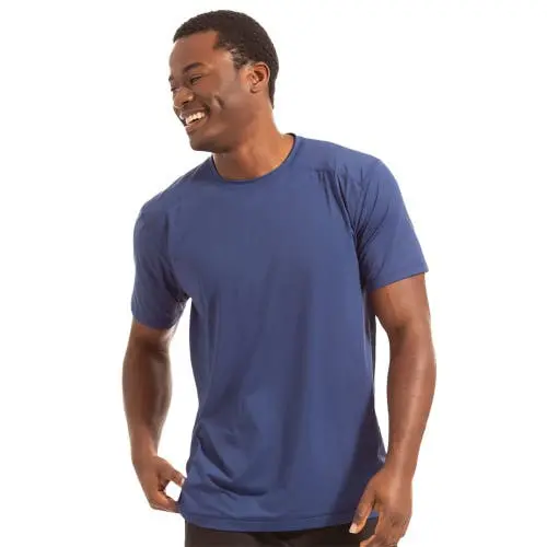 BLOQUV Short Sleeve Crew Sun Shirt - Navy