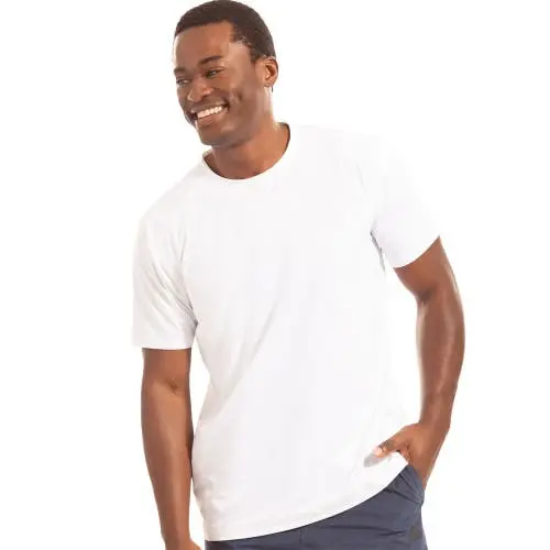 BLOQUV Short Sleeve Crew Sun Shirt - White