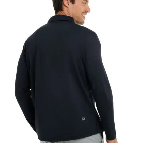 BLOQUV Long Sleeve Collared Shirt With Sun And Uv Protection
